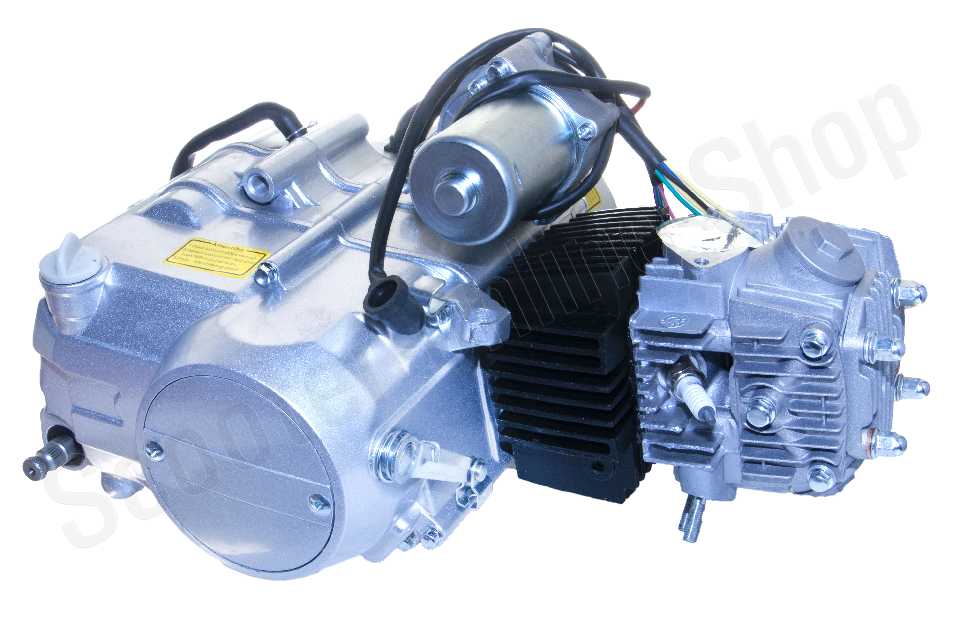 Двигатель в сборе 152FMH 110cc(50) 4МКПП по кругу запчасти для мопедов ...